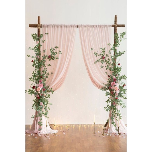 Jual backdrop tille organza kristal backdrop pesta dekorasi terbaru ...