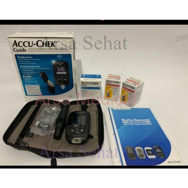 Jual Accu Chek Guide Meter Extra 50 Strip/Alat AccuCheck Guide Original ...