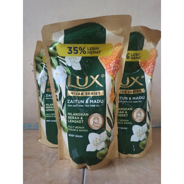 Jual LUX Hijab Series Zaitun dan Madu 825ml Lux Body Wash Olive and ...