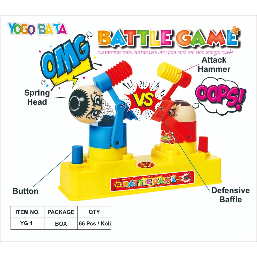 Jual MAINAN BATTLE GAME/MAINAN GAME PUKUL PUKULAN SERU KEMASAN DUS YG.1 ...