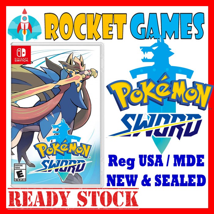 Jual Nintendo Switch Pokemon Sword ( Usa / Asia / English ) Cd / Dvd ...