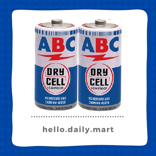 Jual BATERAI BATTERY ABC TIPE D BESAR JUMBO R20 (2pcs) | Shopee Indonesia