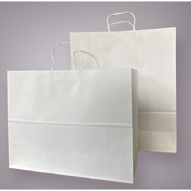 Jual PAPER BAG XXL || Paper bag putih 12 pcs | Shopee Indonesia