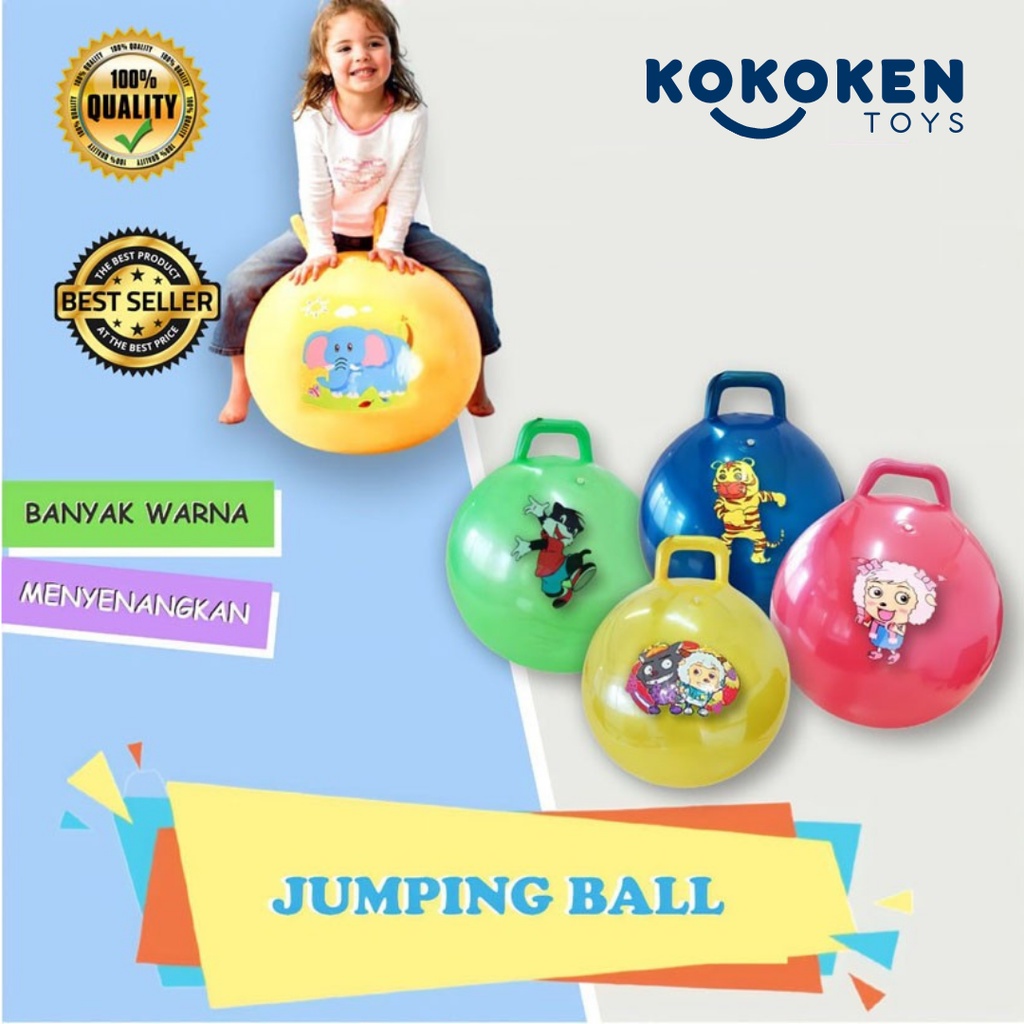 Jual Mainan Anak Jumping Bola Jumbo 50 cm / Jumping Bola / Bola Duduk ...