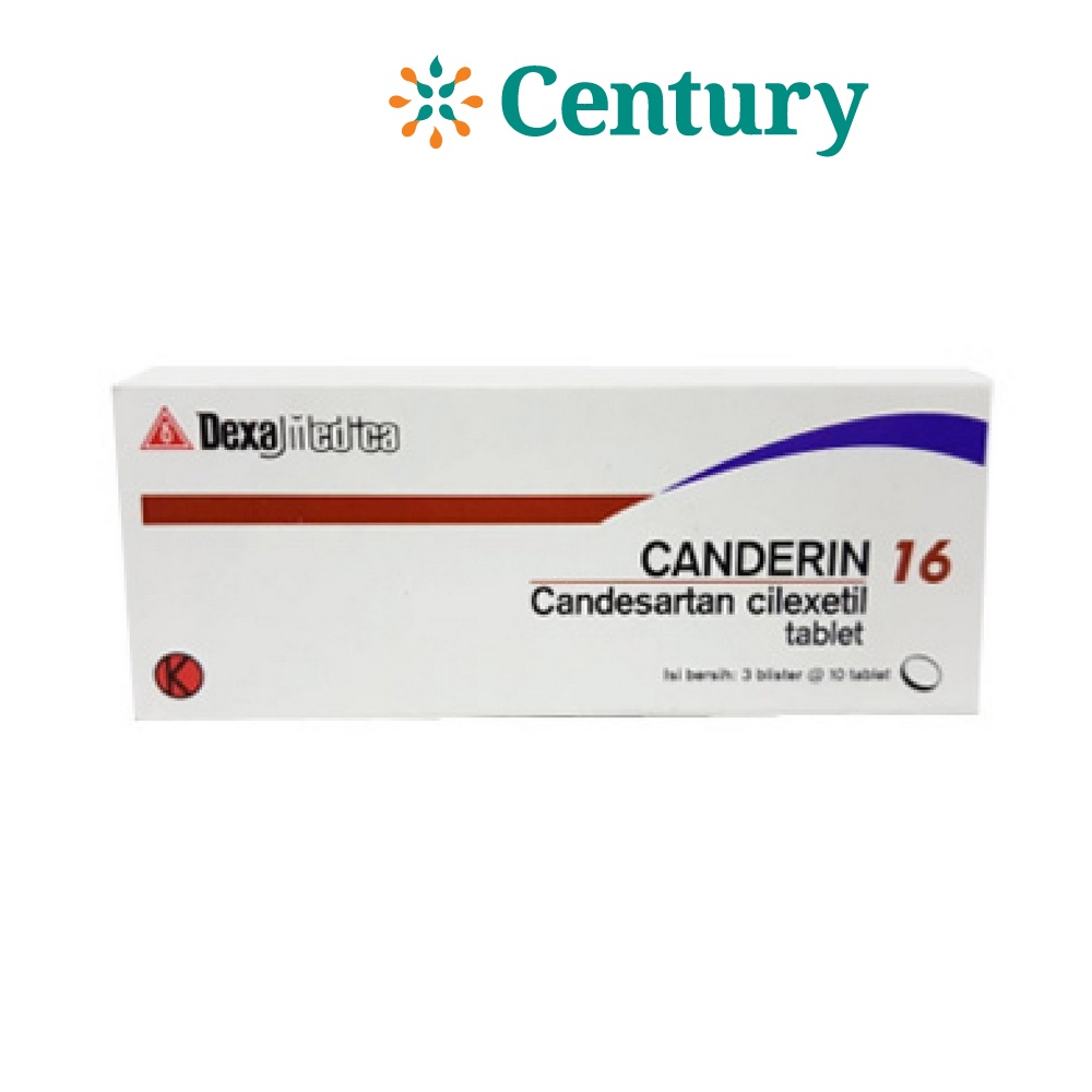 Jual CANDERIN 16MG 1 STRIP ISI 10 TABLET / CANDESARTAN CILEXETIL ...