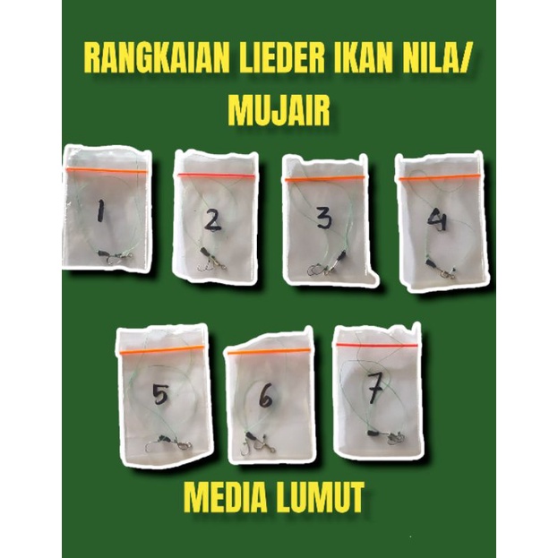 Jual Rangkaian Kail Pancing Leader Ikan Nila Mujair Media Lumut ... Jual Rangkaian Kail Pancing Leader Ikan Nila Mujair Media Lumut ...