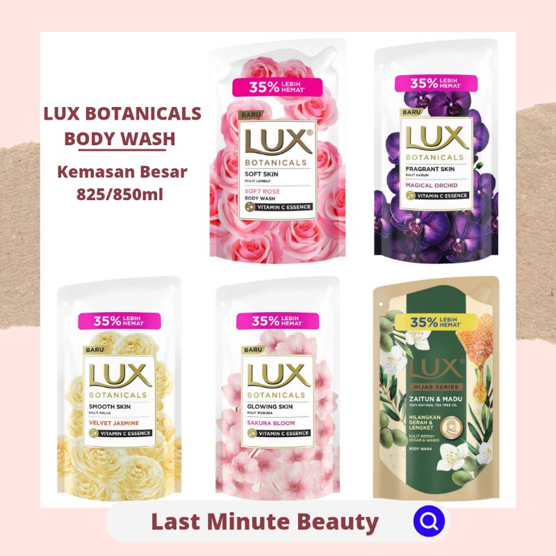 Jual LUX Body Wash 800ml / LUX Sabun Mandi Cair Besar / Lux Botanicals Body Wash | Shopee Indonesia