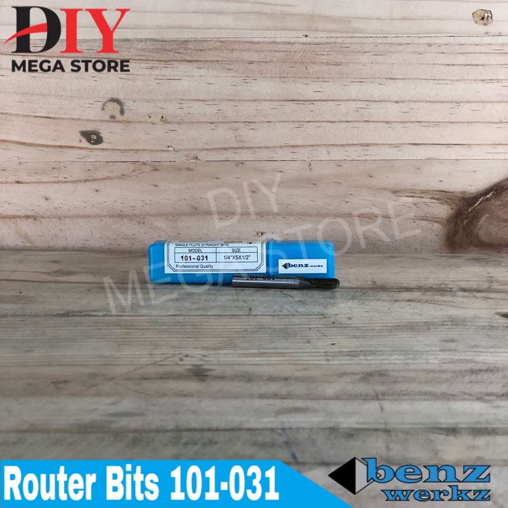 Jual Router straight bit / mata profil 5 mm x 1/4" benz werkz ( 101-031 ...