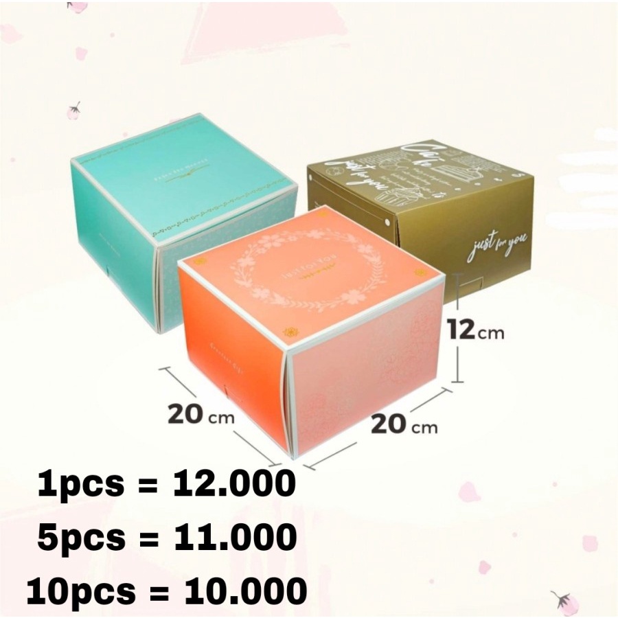 Jual CBX Bridge Aquarine, Marigold, Brown Sugar 20cm x 20cm x 12cm ...