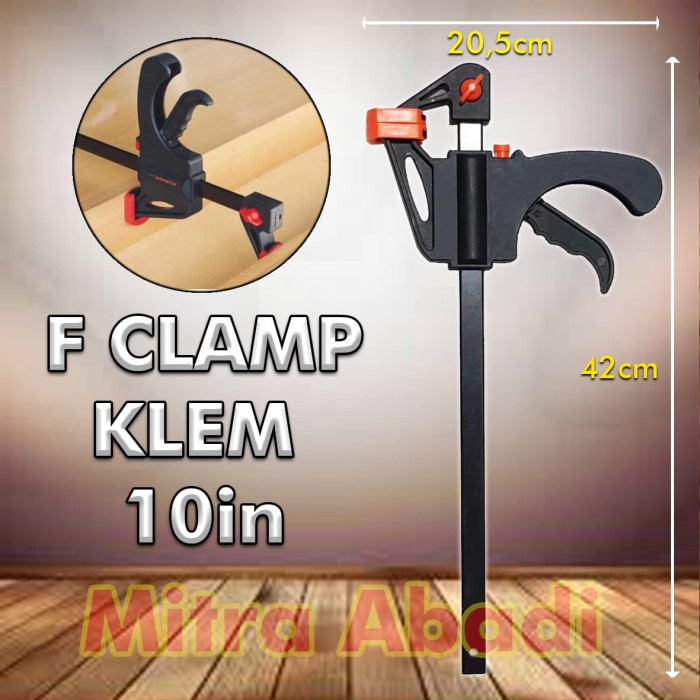 Jual Catok F Clamp / Klem Kayu / Ratchet Bar Release Clamp 10" ( 10 ...