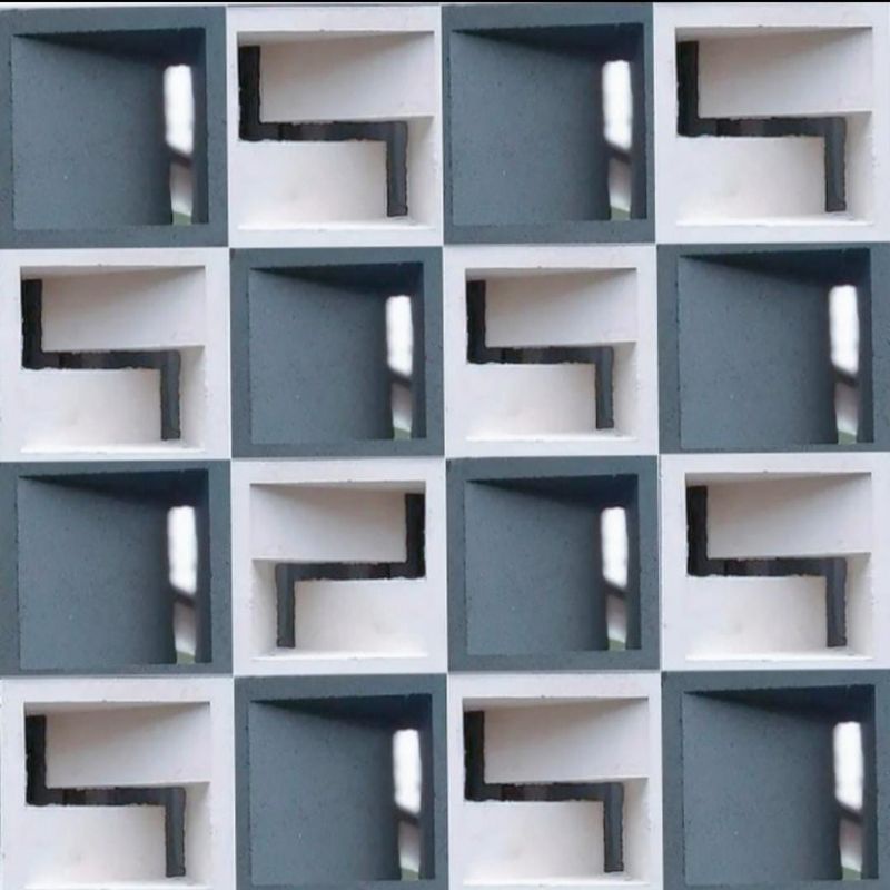 Jual roster modern/roster beton/roster minimalis/roster motif z putih ...