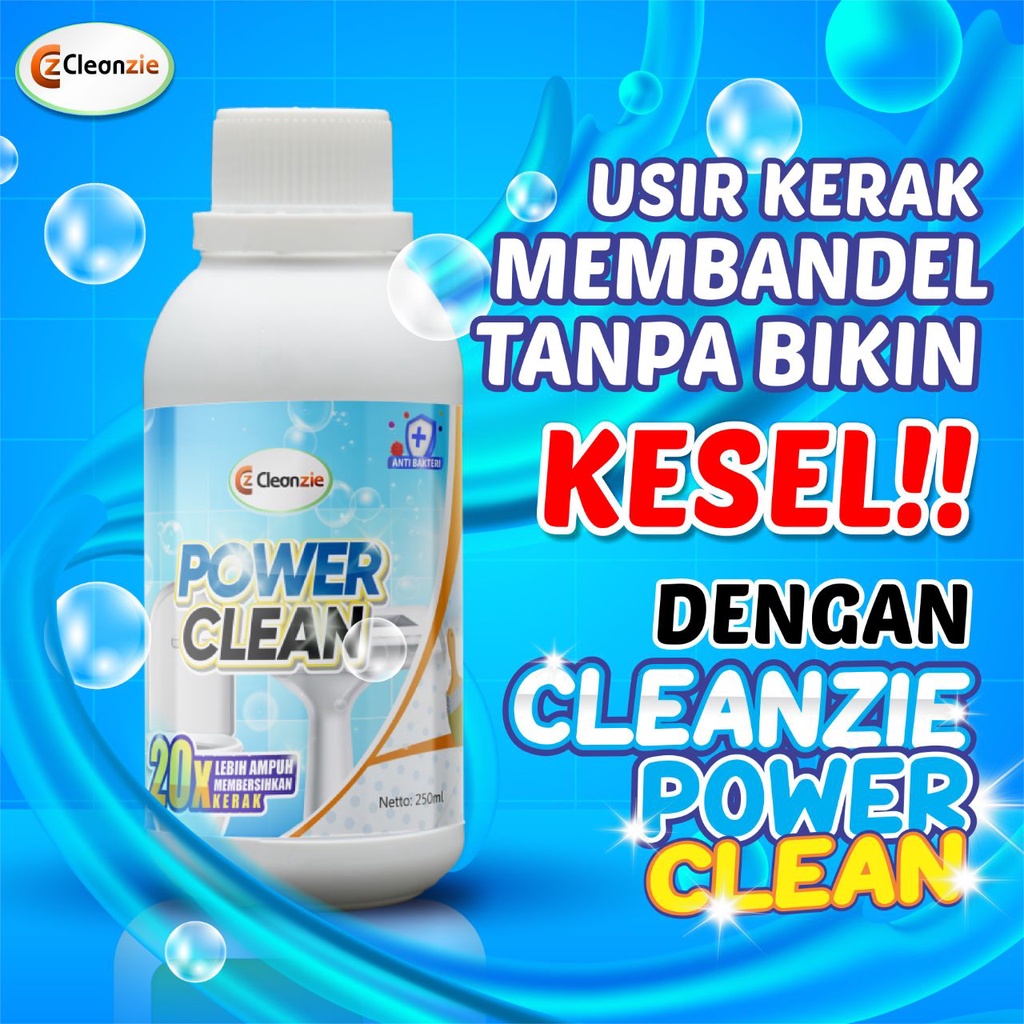 Jual CLEANZIE POWER CLEAN UNTUK PEMBERSIH KERAK KAMAR MANDI, PEMBERSIH KERAK TOILET, PENGHILANG ...