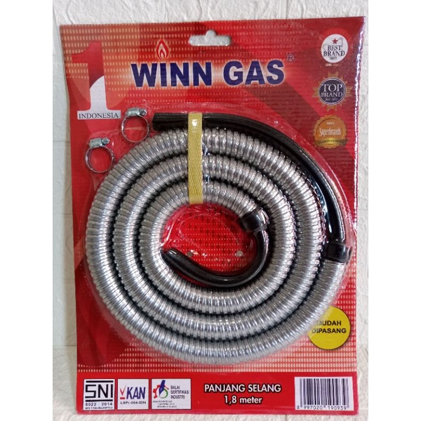 Jual Winn Gas Premium Selang Gas 1.8M | Shopee Indonesia