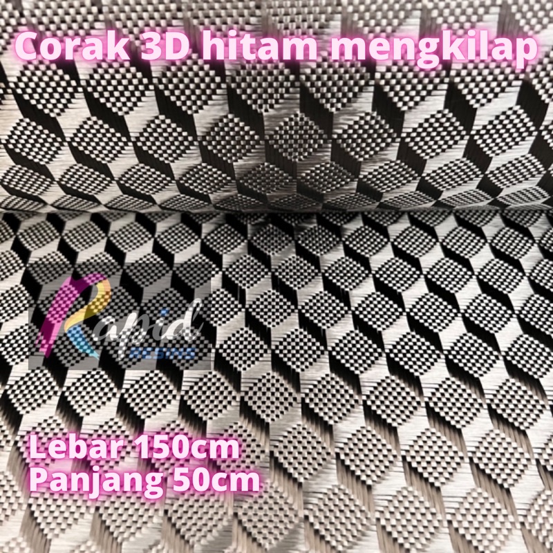 Jual Serat Karbon Asli Carbon Fiber Fabric Jacquard 240g Rubik Besar 2 ...