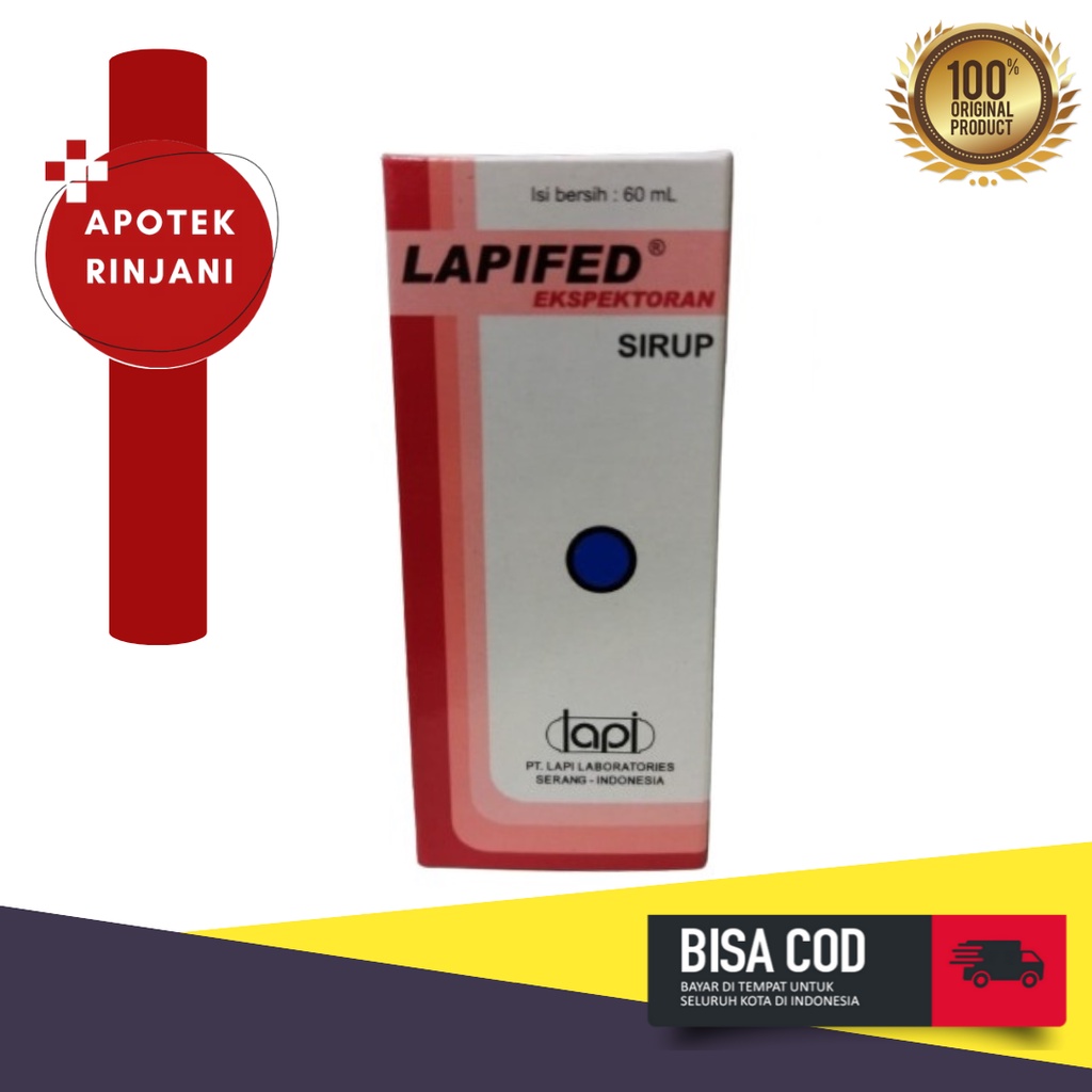 Jual LAPIFED EKSPEKTORAN SIRUP 60ML | Shopee Indonesia