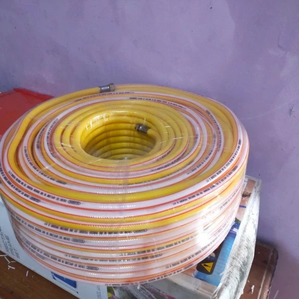 Jual Selang Kompresor Angin 100 Meter Kairos Spray Hose 3 Ply Kuning ...