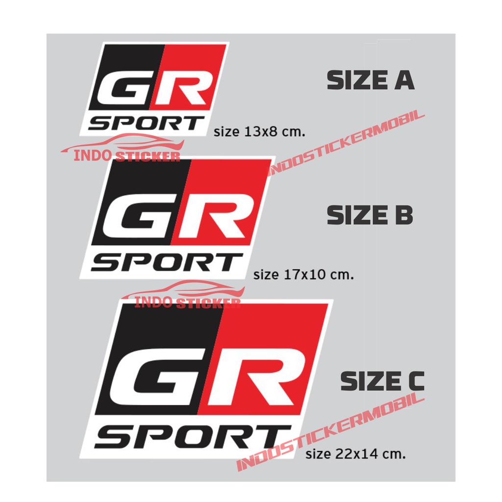 Jual STICKER GR SPORT CUTTING STICKER STIKER TOYOTA GR SPORT STICKER ...