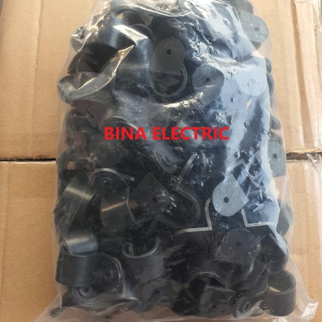 Jual Klem Pipa 20mm Polos / Clamp Pipa 20 mm / Clem Pipa Polos Hitam 20 ...