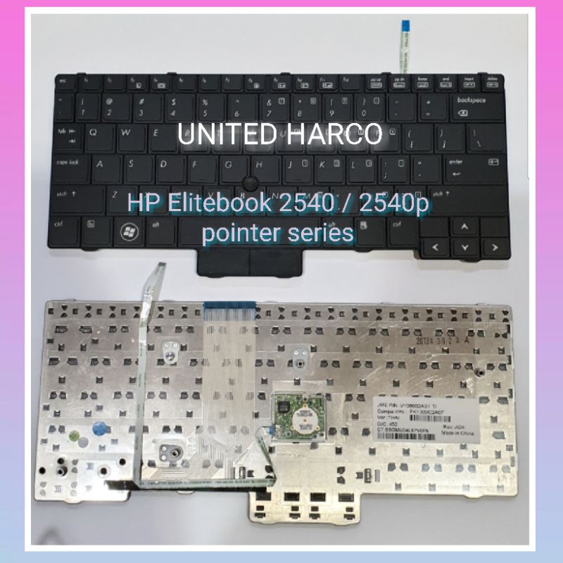 Jual Keyboard Laptop Notebook Hp Elitebook 2540 2540p Pointer | Shopee ...