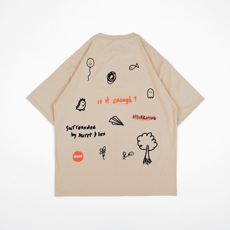 Jual FAITH FADE DYSTOPIA - Hope Oversized Tee (beige) | Shopee Indonesia