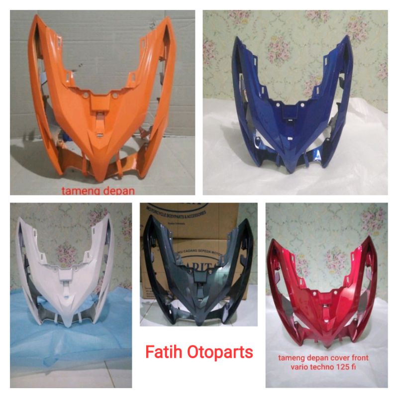 Jual tameng depan cover front vario 125 lama old putih vario techno 125 ...