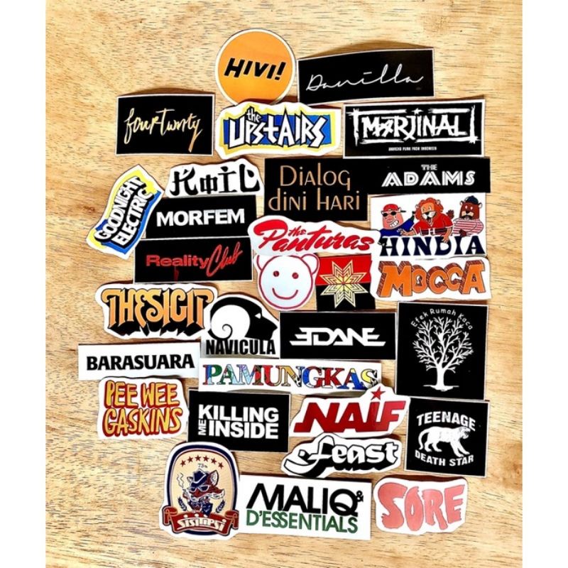 Jual sticker pack band indonesia band indie pestapora soundrenaline ...