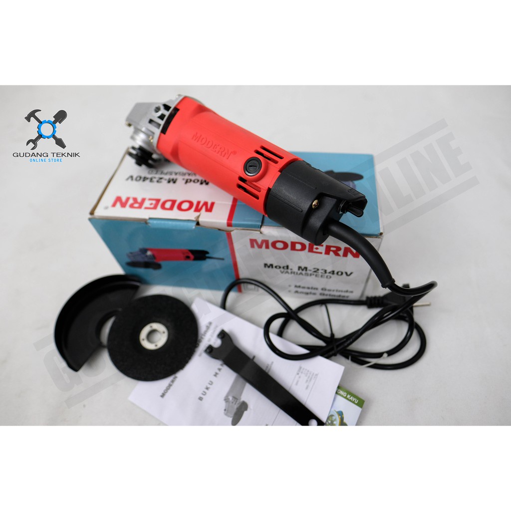 Jual MESIN GERINDA MODERN M2340V GRINDA Listrik 4" 570 Watt / Angle ...