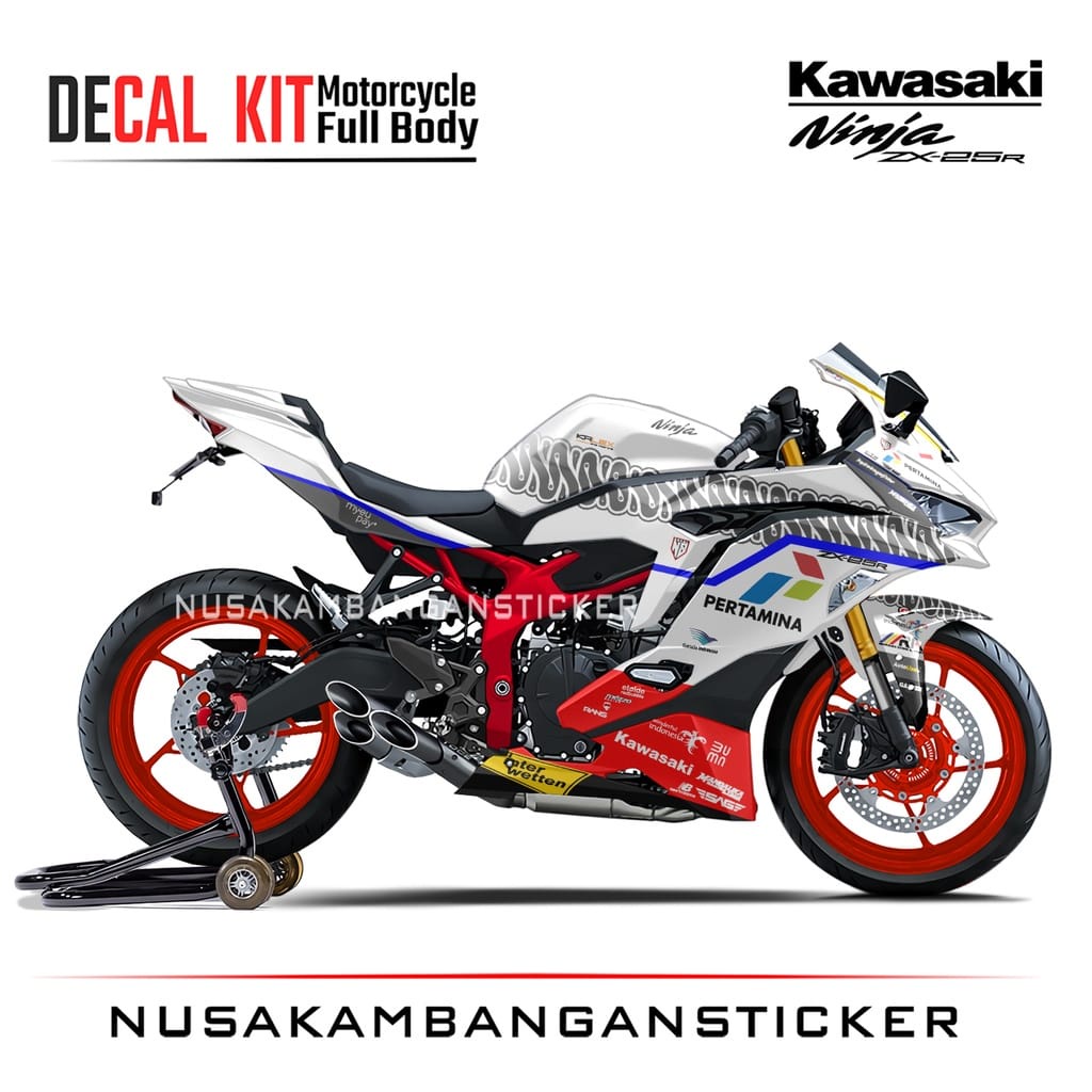 Jual Stiker Decal Motor Kawasaki Ninja ZX 25R Full Body Livery ...