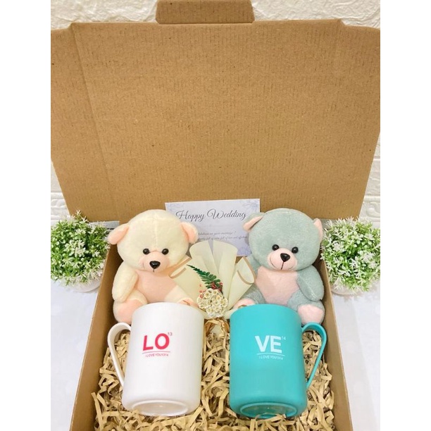 Jual Hampers Gelas Mug Couple / Hampers Wedding / Kado Pernikahan ...