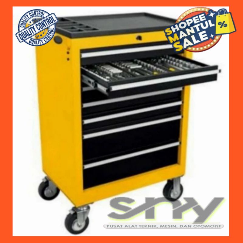 Jual Tool Box/Kit Set 7 Susun - Lemari Kunci Perkakas 7 Laci Plus Kunci 221 pcs | Shopee Indonesia