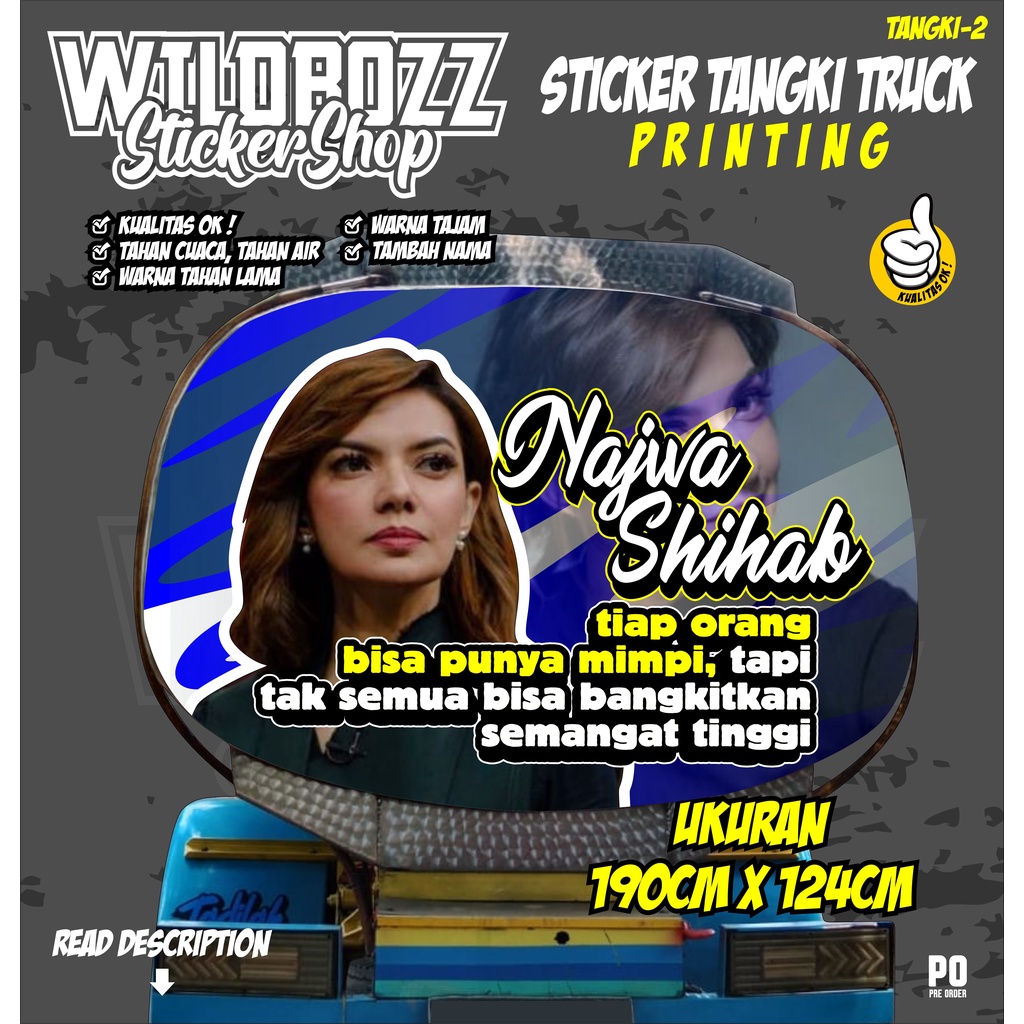 Jual stiker truk tangki belakang (tangki-2) wildbozz sticker | Shopee ...