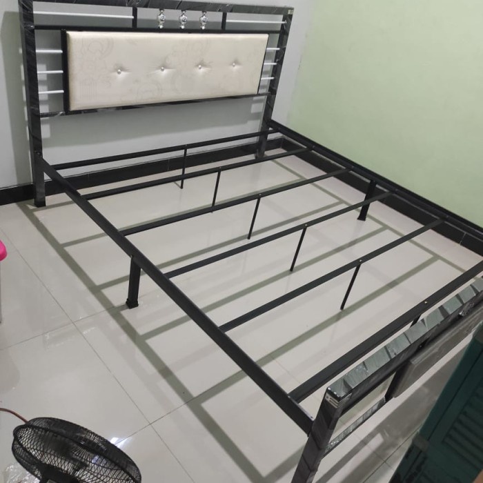 Jual Rangka Ranjang Ranjang Besi Minimalis 160X200 | Shopee Indonesia