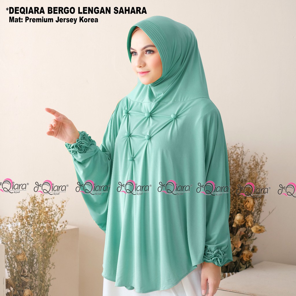 Jual Jilbab Instan Bergo Lengan Sahara Ori Deqiara BY QOID | Shopee ...