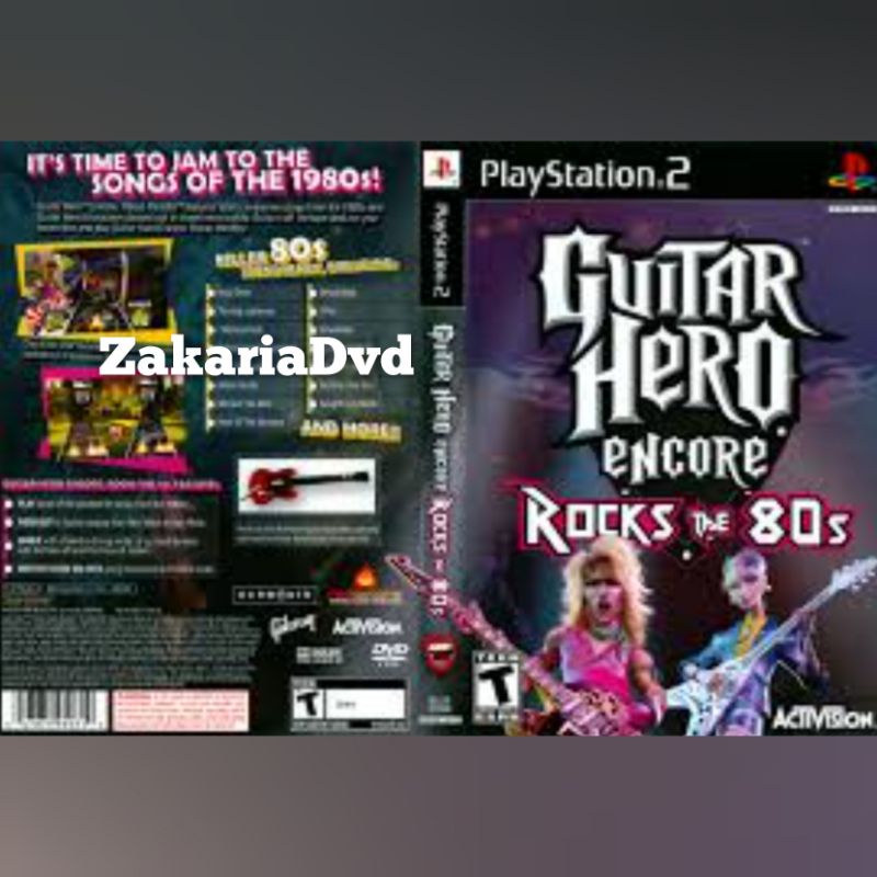 Jual Kaset Ps 2 Guitar Hero Encore Rocks 80 S Shopee Indonesia