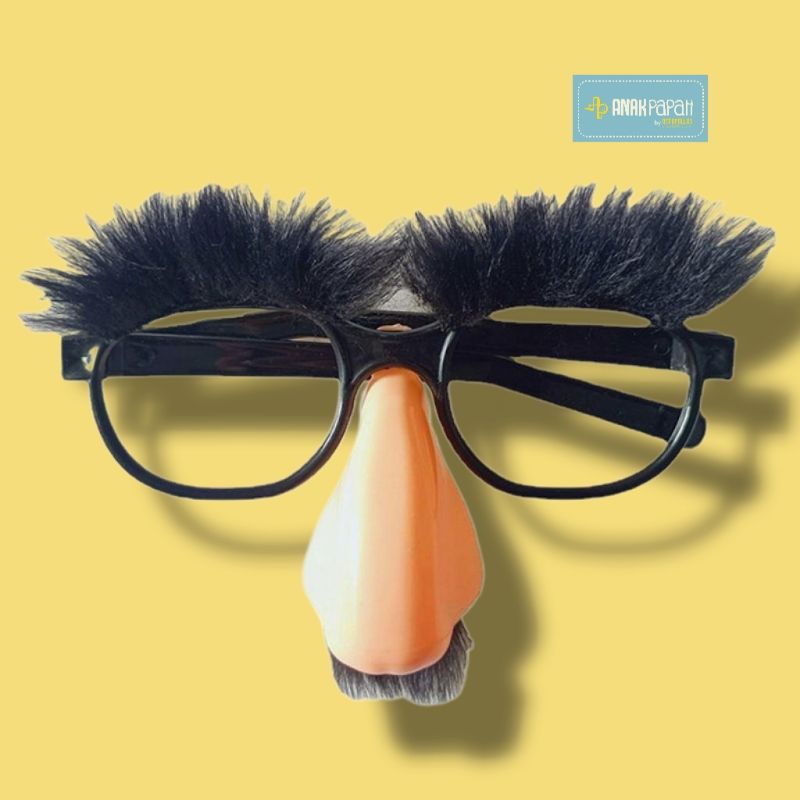 Jual Kacamata Hidung Besar kumis anak papah limited | Shopee Indonesia