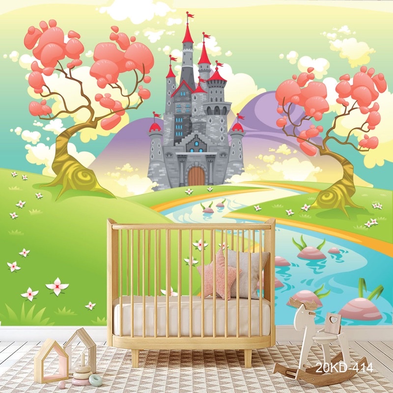 Jual Wallpaper Dinding Custom Mural Kamar Anak Happy Kids | Shopee ...