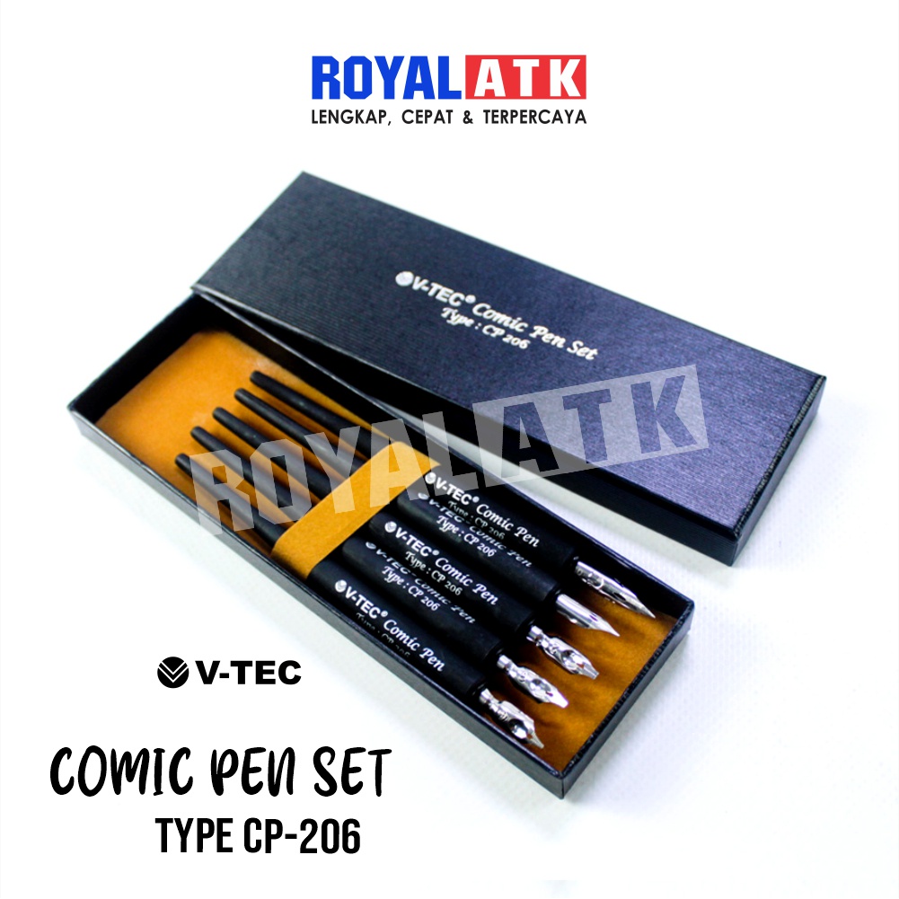 Jual Comic Pen Set Type Cp-206 V-Tec | Shopee Indonesia
