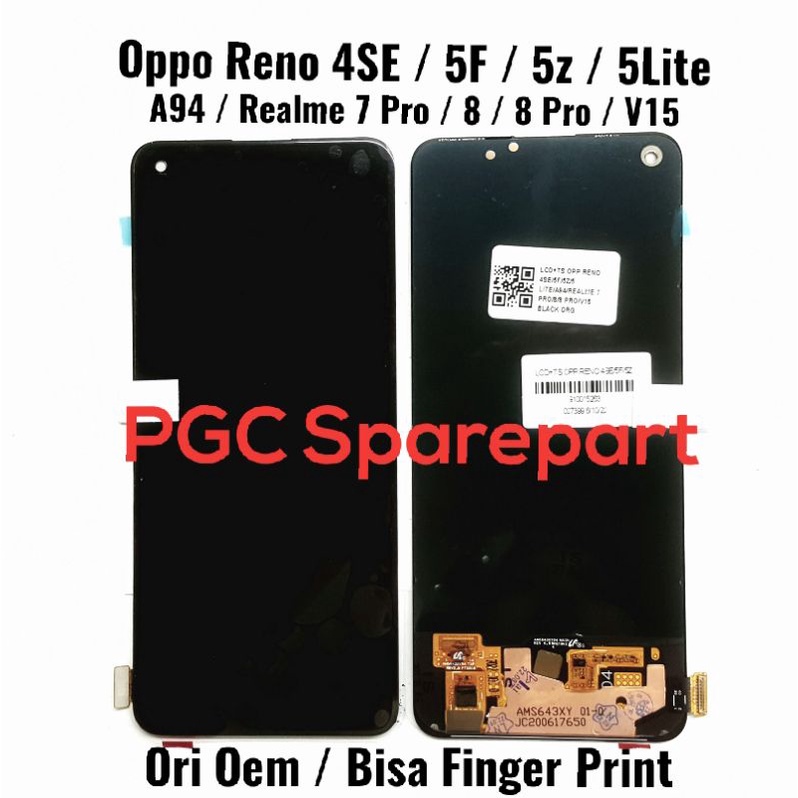 Jual Original OEM Bisa Fingerprint LCD Touchscreen Fullset Reno 4SE / 4 ...
