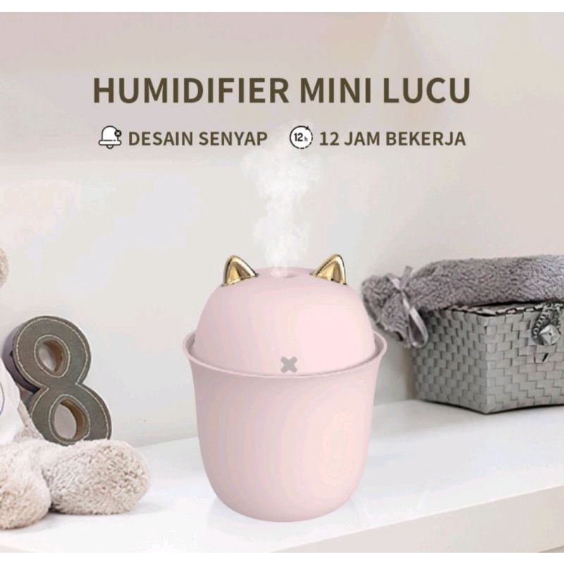 Jual Promo murah Miniso Humidifier Diffuser lucu warna pink produk ...