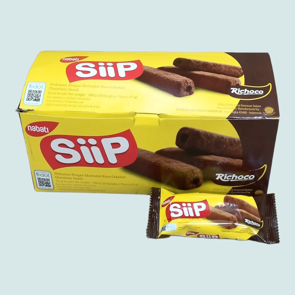 Jual SIIP Richoco Nabati Coklat Snack 5 gr [20 pcs] | Shopee Indonesia