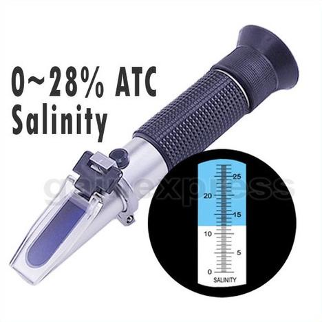 Jual Refractometer Salt Salinity 0-28% - Ukur kadar garam | Shopee Indonesia