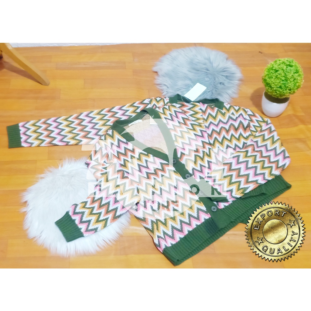 Jual CARDIGAN PRINTED KNIT ORIGINAL | Shopee Indonesia