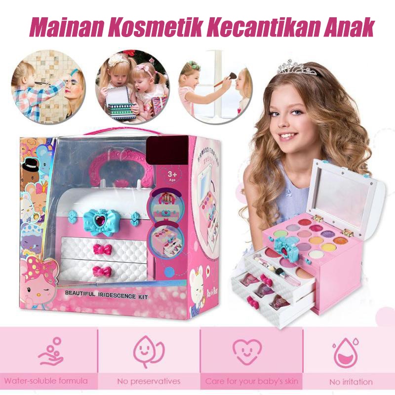 Jual Set Mainan Kosmetik Yang Dapat Dicuci Permainan Berpura-pura Putri ...