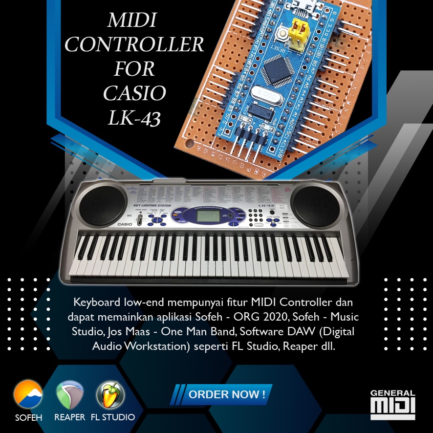 Jual Modul MIDI Controller Casio LK-43 | Shopee Indonesia