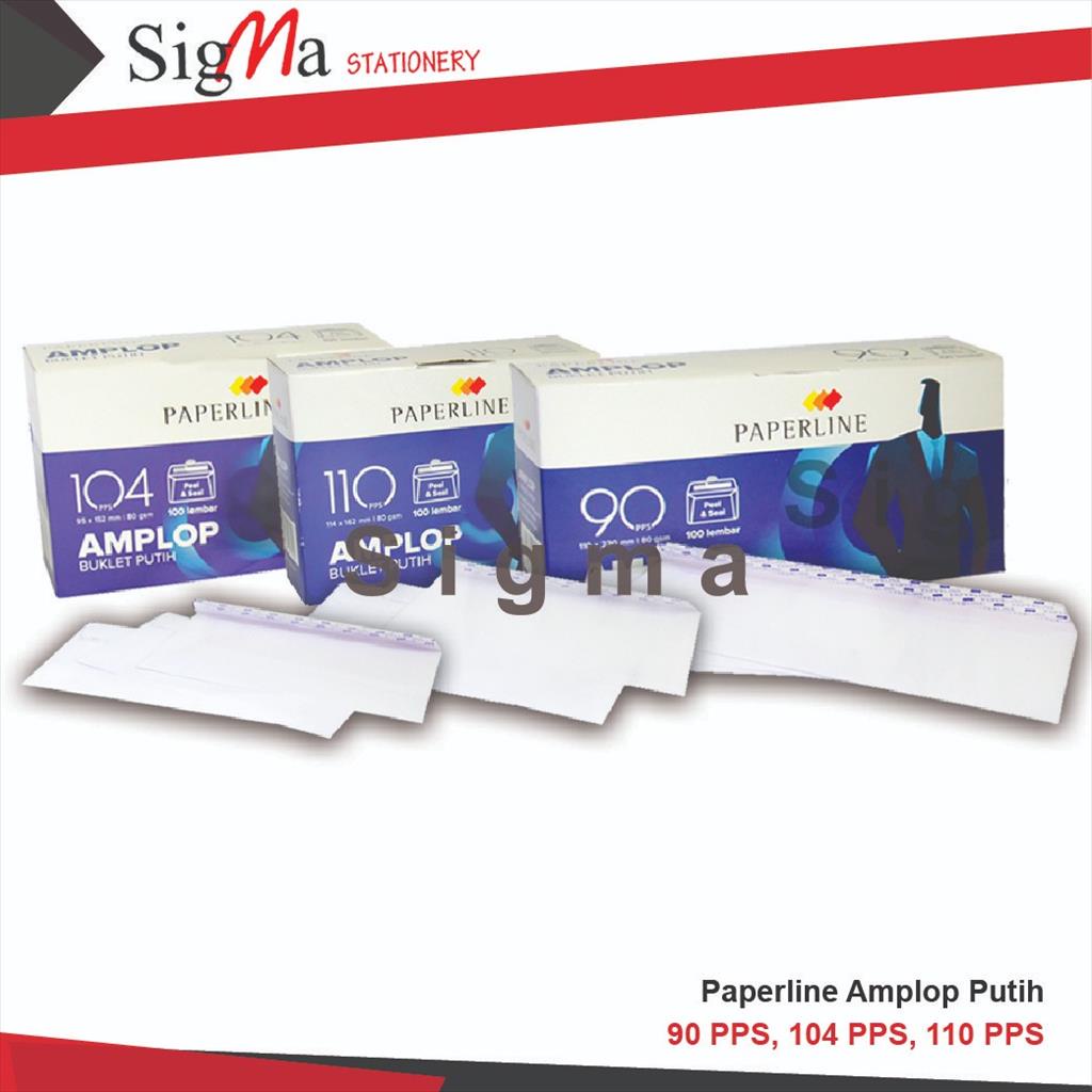 Jual Amplop Putih PAPERLINE No 90 / 104 / 110 (Pack) | Shopee Indonesia