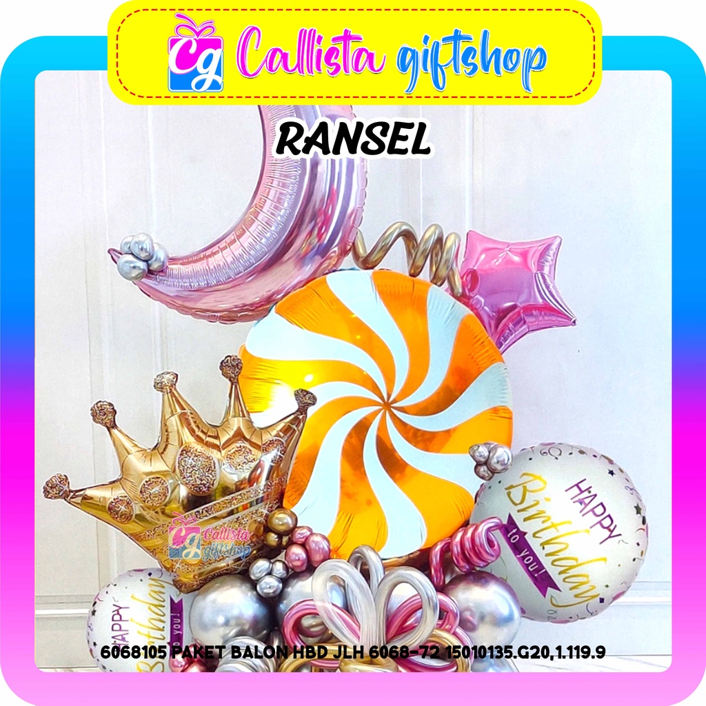 Jual Paket Balon Ulang Tahun Anak Perempuan Paket Balon Kekinian Paket ...