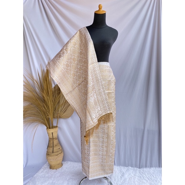 Jual kain songket + selendang / songket padang / songket sumatera barat ...