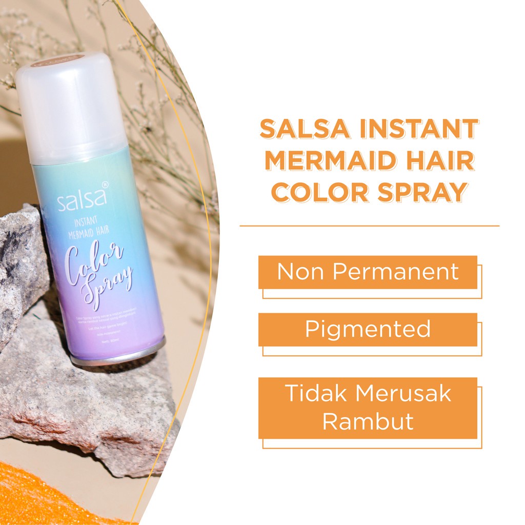 Jual Salsa Instant Mermaid hair colour spray semir rambut spray 80ml ...