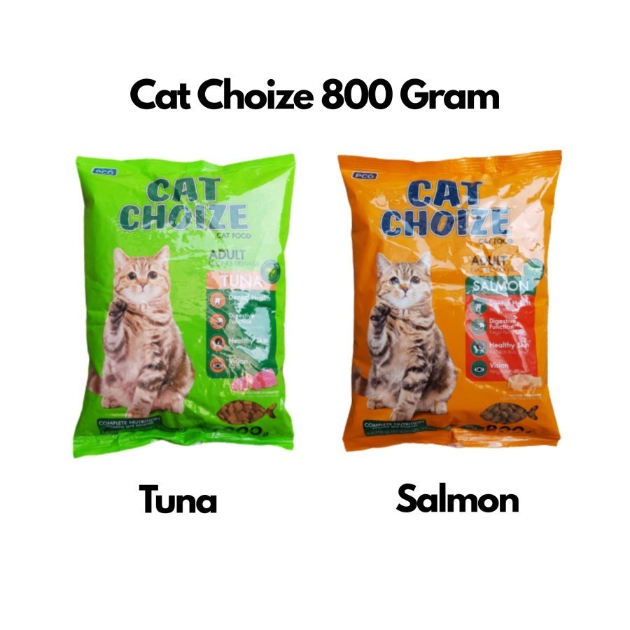 Jual Cat Choize Tuna Salmon Adult Cat Choise Makanan Kucing 800 GR ...