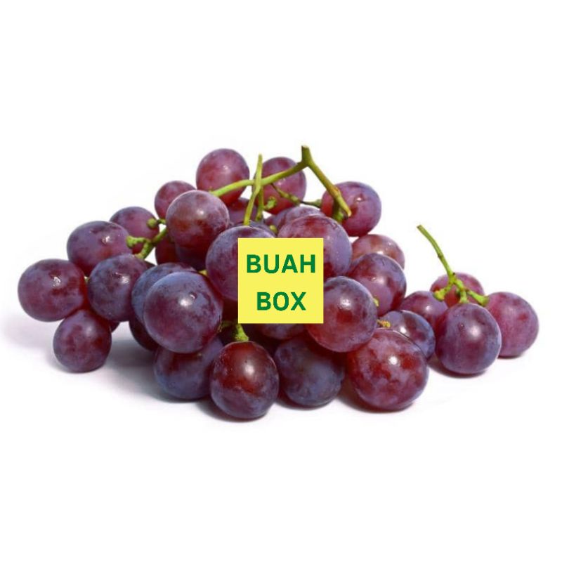 Jual Buah Anggur Merah Besar Red Globe Seedless Tanpa Biji Manis Garing ...